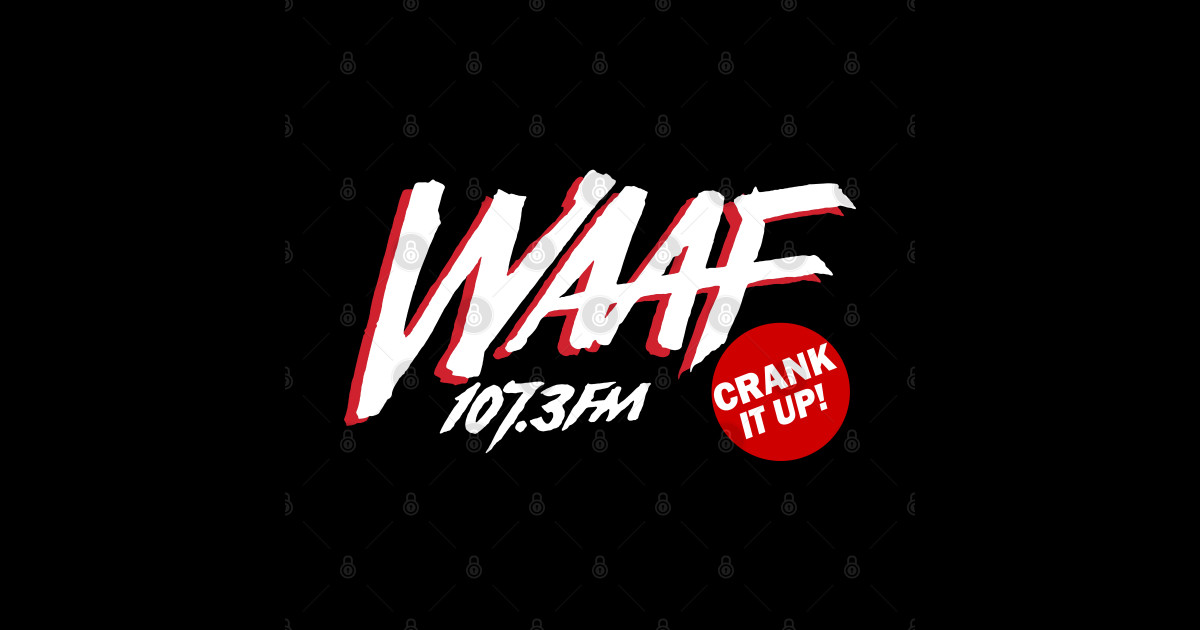 waaf cranck it - Waaf Radio - Sticker | TeePublic