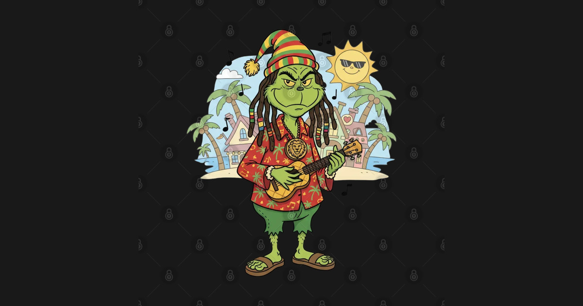 Grinch Raggae Style - Grinch - T-Shirt | TeePublic