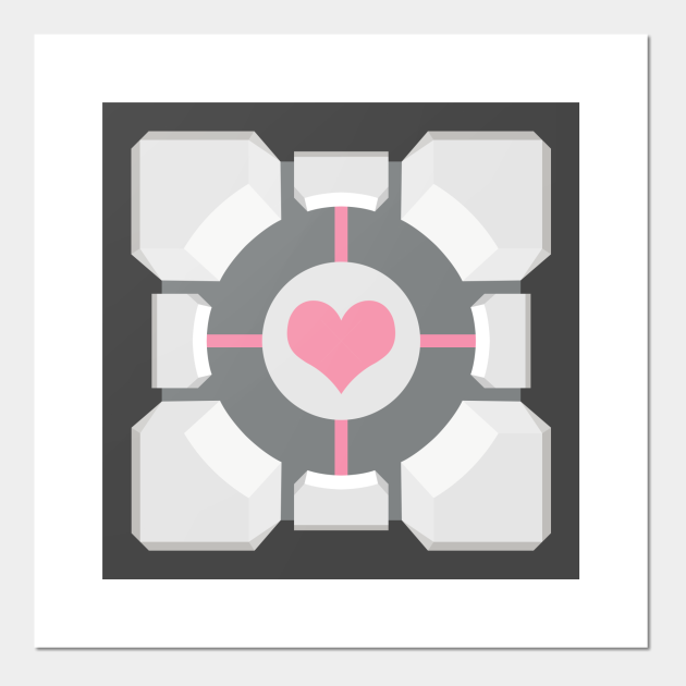 Companion Cube - Portal - Posters and Art Prints | TeePublic
