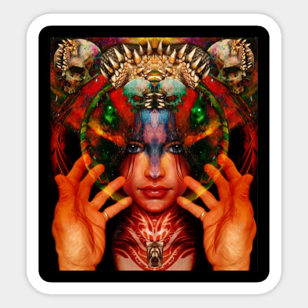 ASTRAL VOODOO WOMAN - Voodoo Witch - Sticker | TeePublic