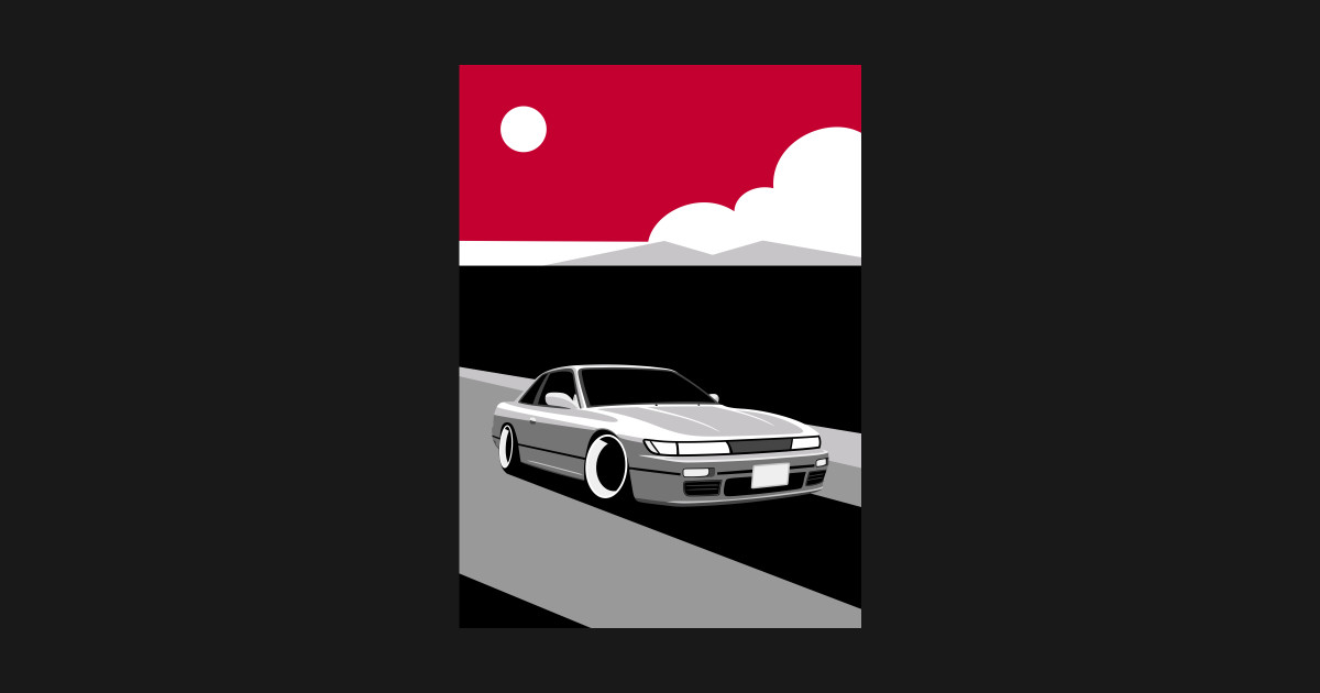 NISSAN SILVIA S13 - Nissan Silvia S13 - T-Shirt | TeePublic