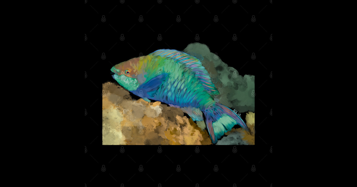 Spectacled Parrotfish, Uhu in Hawaiian - Fish - Posters and Art Prints ...