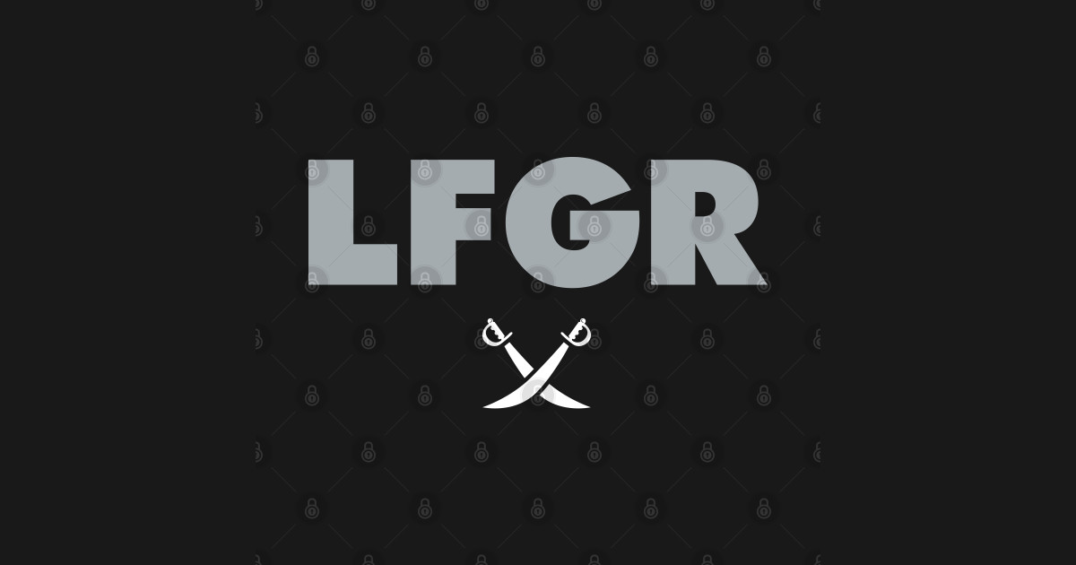 LFGR - Black - Raiders - T-Shirt | TeePublic