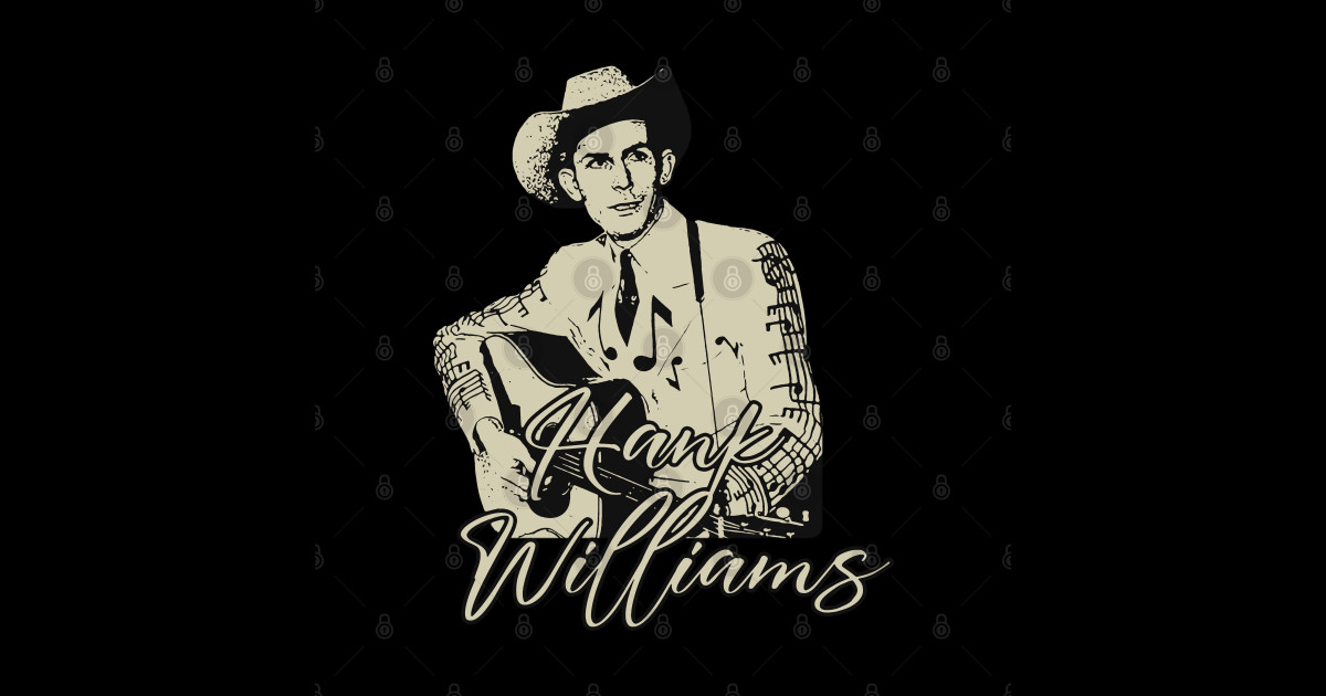 hank williams #1 - Hank Williams - Sticker | TeePublic