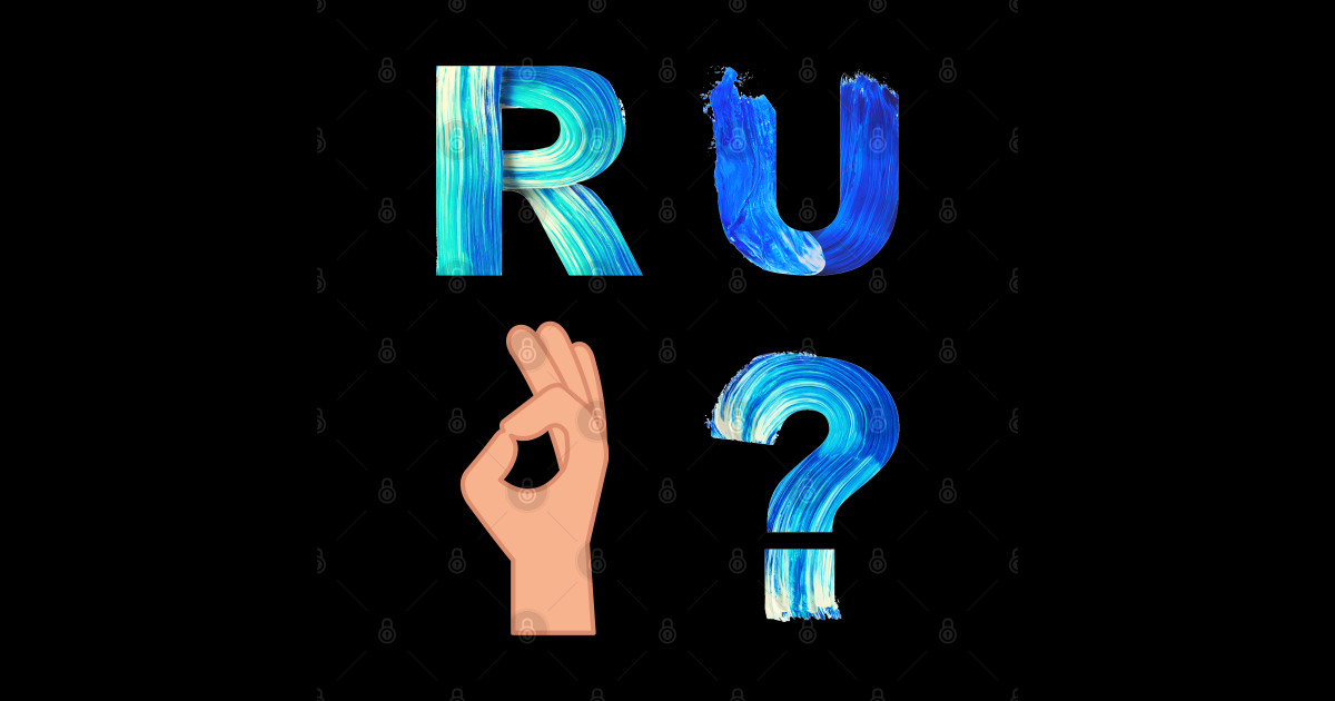 Are you OK? - R U Ok - Sticker | TeePublic