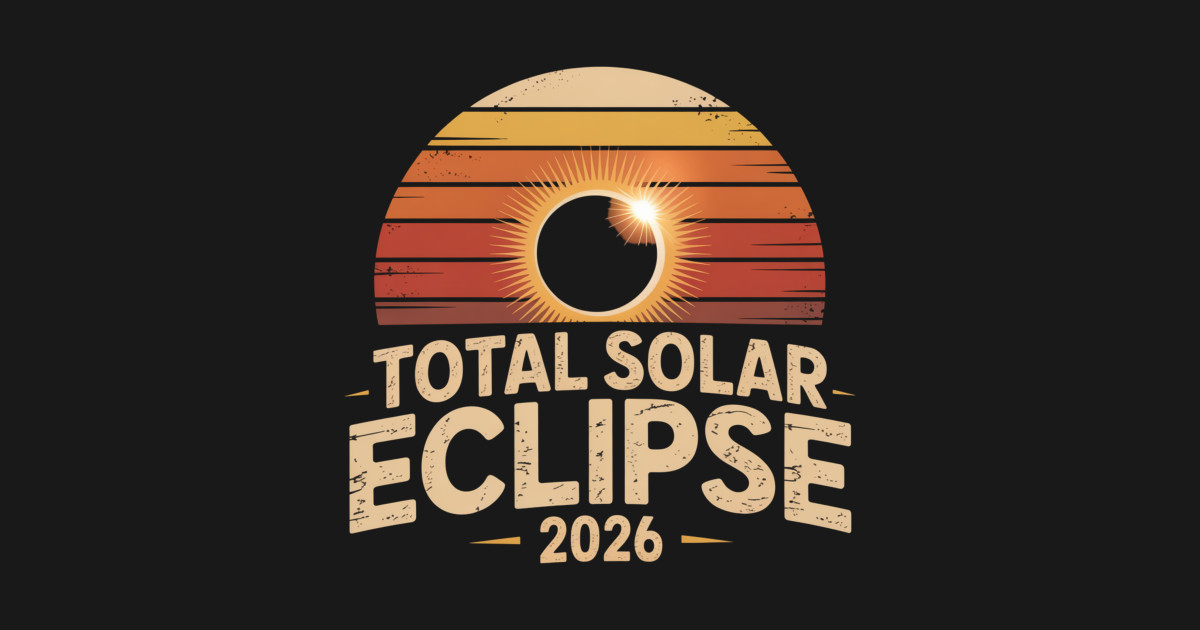 Total-Solar-Eclipse-2026 - Total Solar Eclipse 2026 - T-Shirt | TeePublic