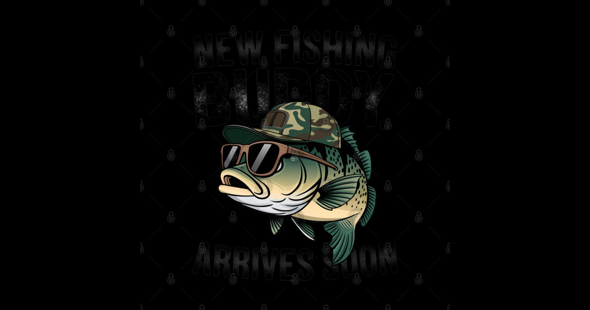 New Fishing Buddy Coming Soon Fishing Pregnancy Announcement ...