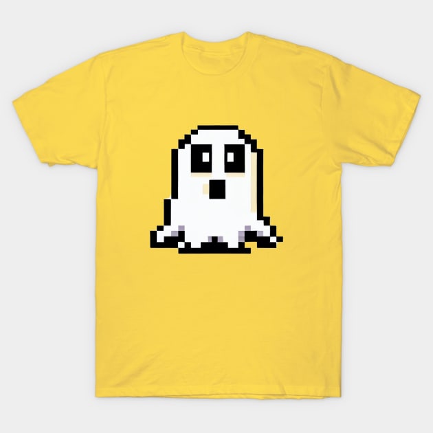 Boo Ghost 8 Bit Pixel Art - Boo - T-Shirt | TeePublic
