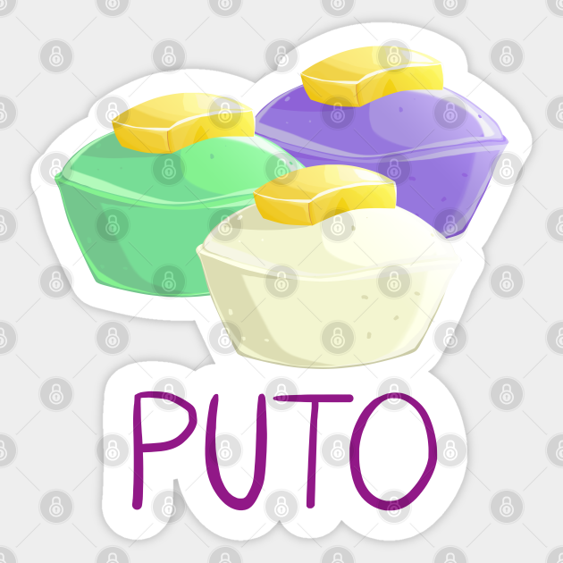 Pinoy Favorites: Puto - Puto - Sticker | TeePublic