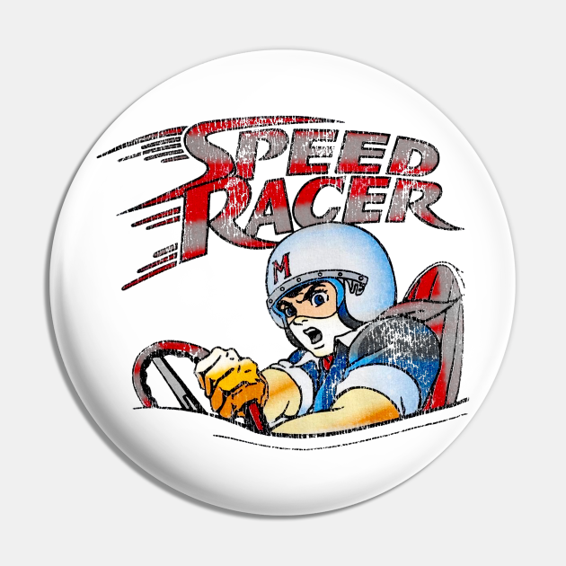 Vintage Go Speed Racer Go Go!!! - Speed Racer - Pin | TeePublic