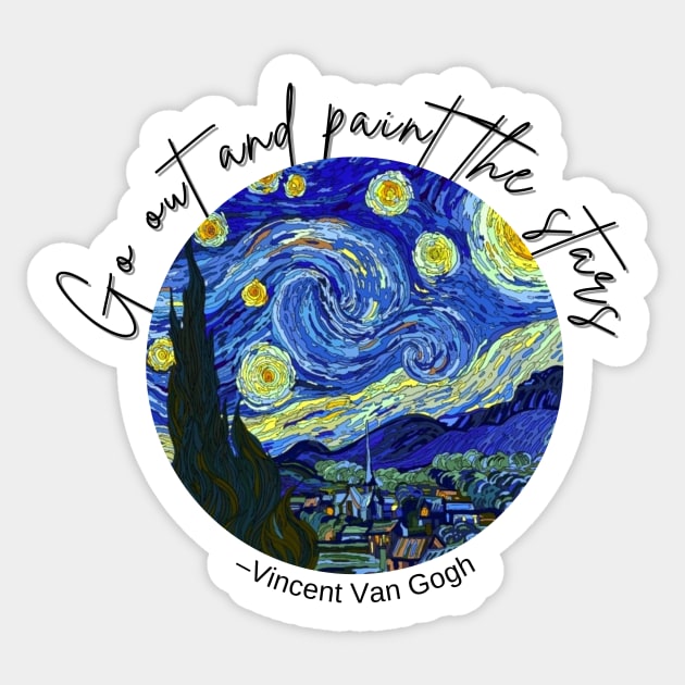 Starry Night - Starry Night - Sticker | TeePublic