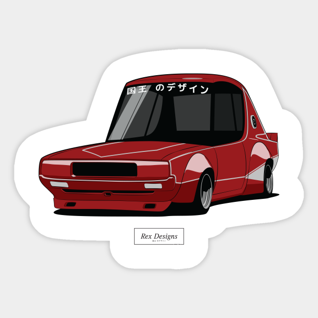 Nissan Skyline Kenmeri Bosozoku - Skyline - Sticker | TeePublic