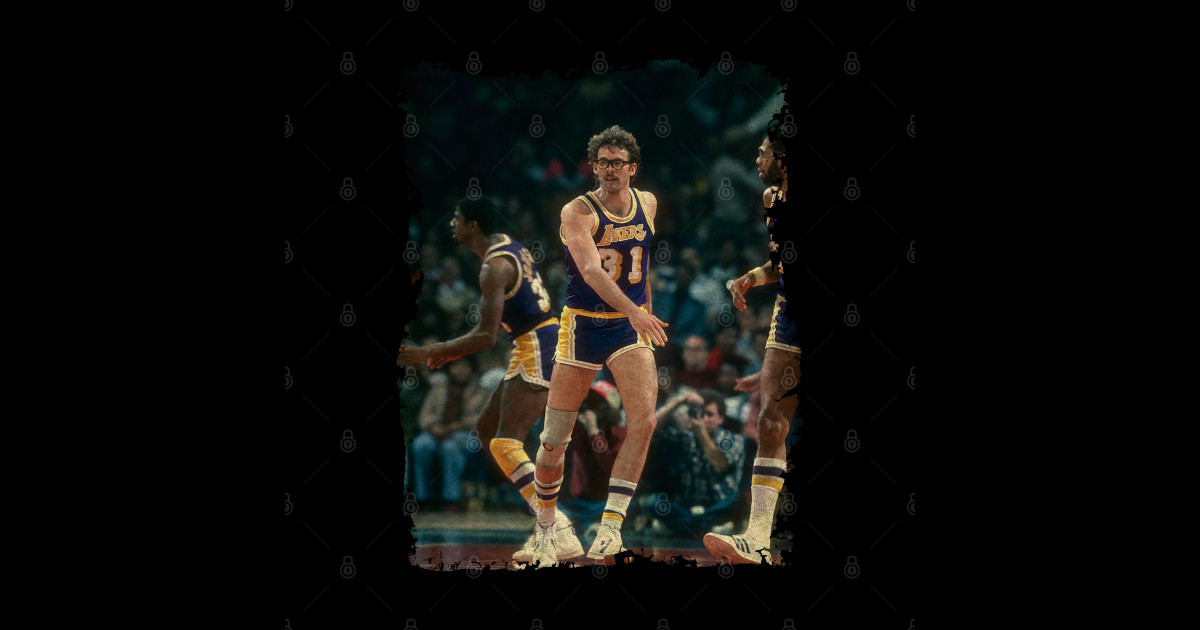 Kurt Rambis and Magic Johnson, 1981 - Basketball - Sticker | TeePublic