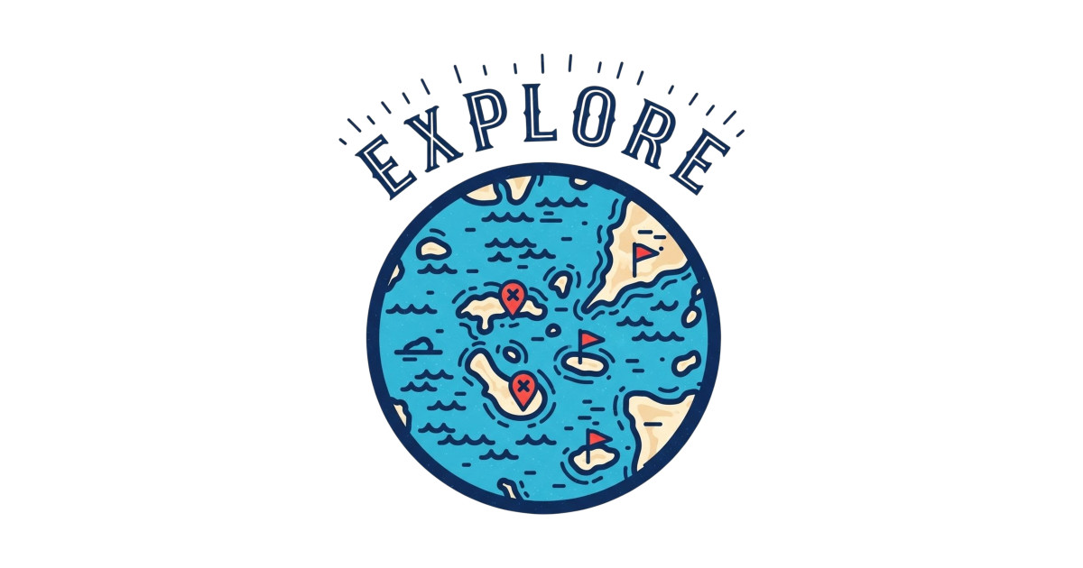 Explore the World Map Design - Globe - T-Shirt | TeePublic