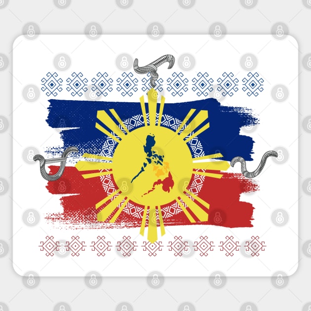 Philippine Flag-Map / Baybayin word Malaya (Freely) - Philippines Flag ...