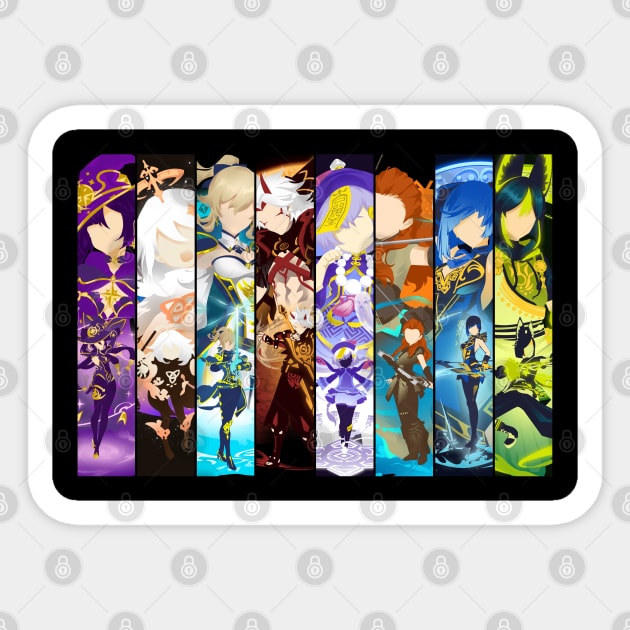 Genshin-dou - Genshin Impact - Sticker | TeePublic