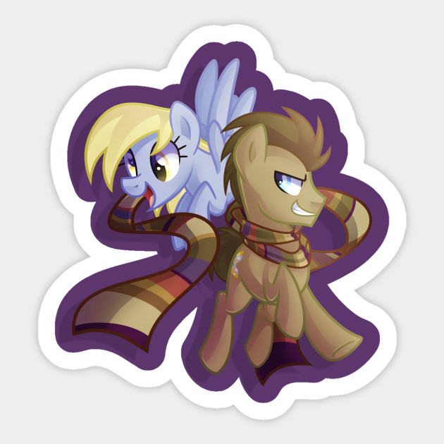 Derpy And Doctor Whooves - My Little Pony - Sticker | TeePublic
