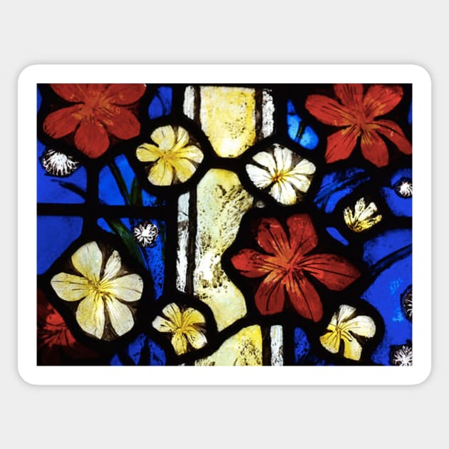 Stained Glass Design - Stained Glass - Sticker | TeePublic