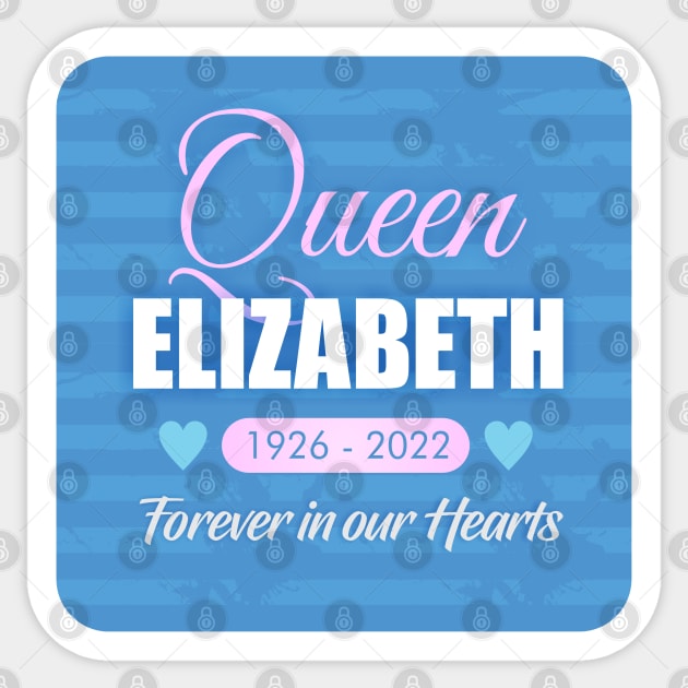 Queen Elizabeth - Queen Elizabeth - Sticker | TeePublic