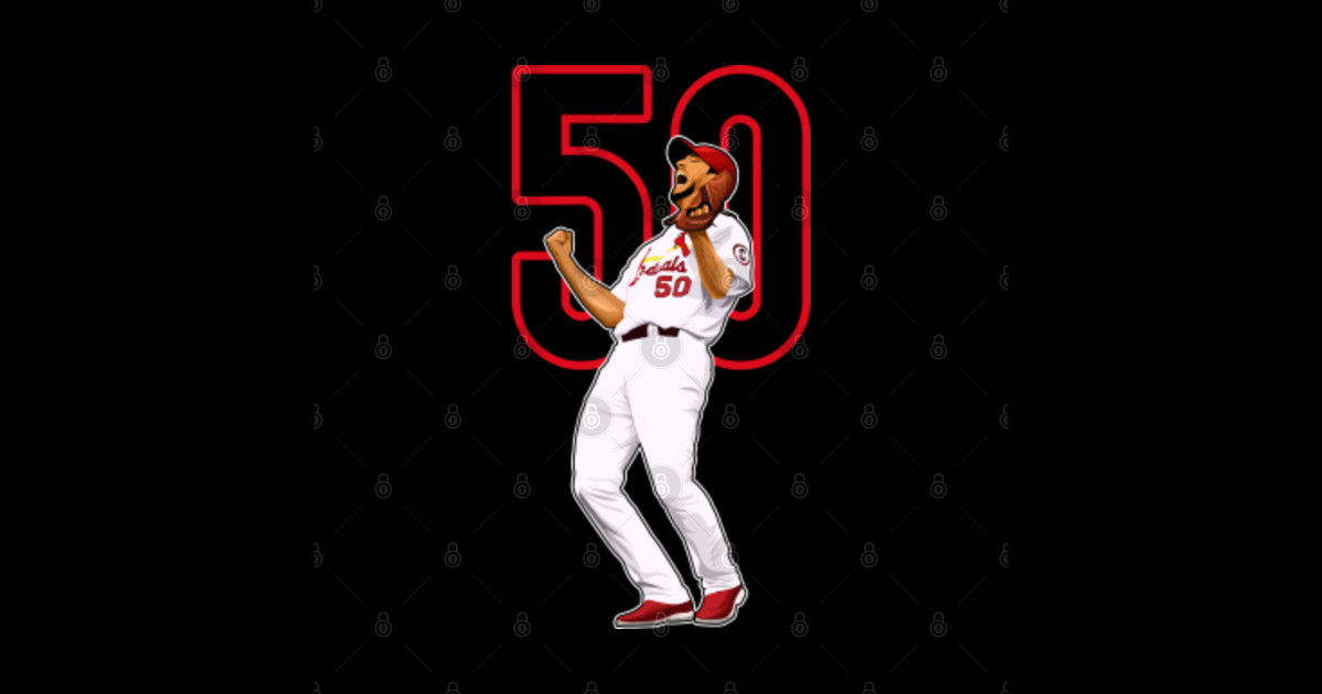 Adam Wainwright St. Louis #50 Number - Adam Wainwright - Sticker ...