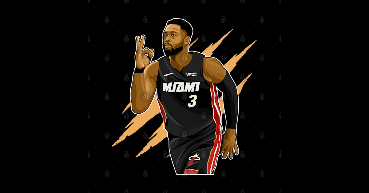Dwyane Wade #3 Claw - Dwyane Wade - Sticker | TeePublic