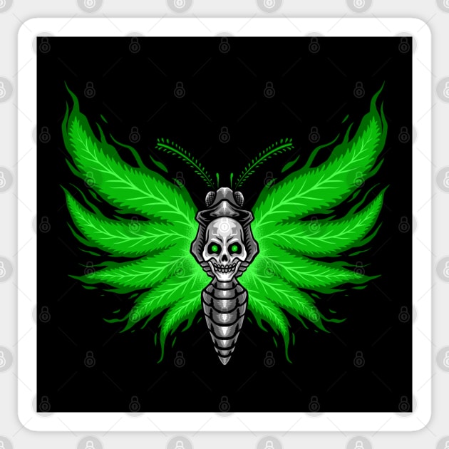 curse moth - Insect Lover - Sticker | TeePublic