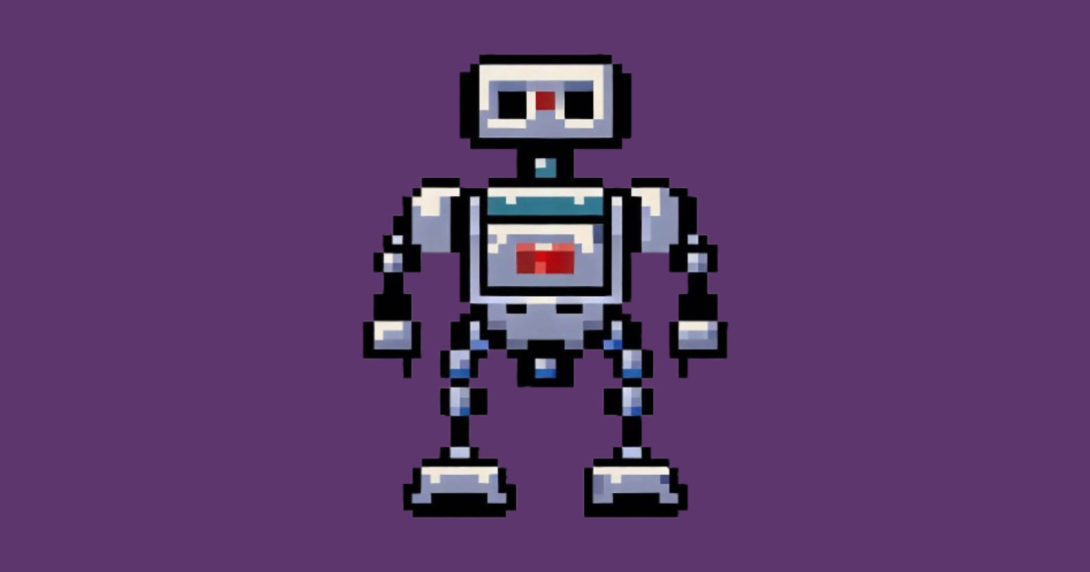 8-bit robot - Robot - T-Shirt | TeePublic
