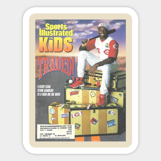 Deion Sanders - Traded! - Deion Sanders - Sticker | TeePublic