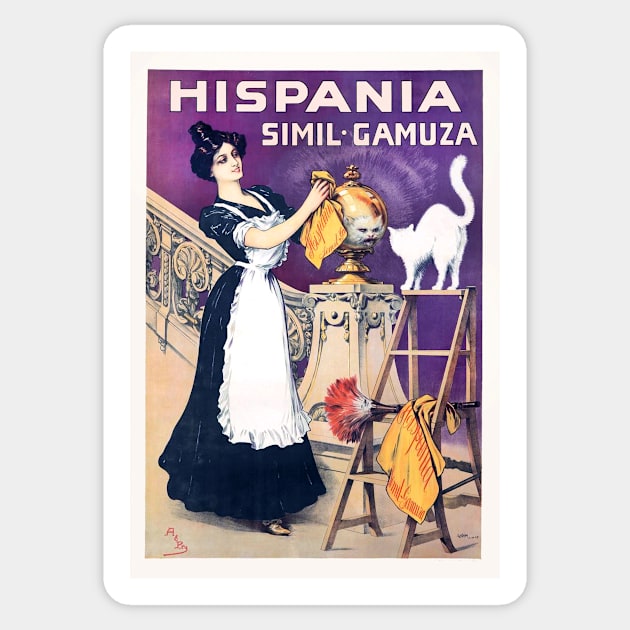 Hispania Simil, Gamuza. - Art Nouveau - Sticker | TeePublic