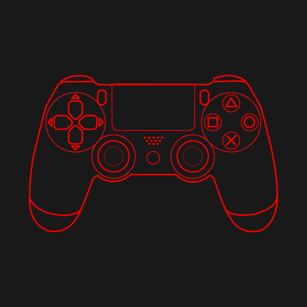 Ps4 Controller Wireframe - Playstation - T-Shirt | TeePublic