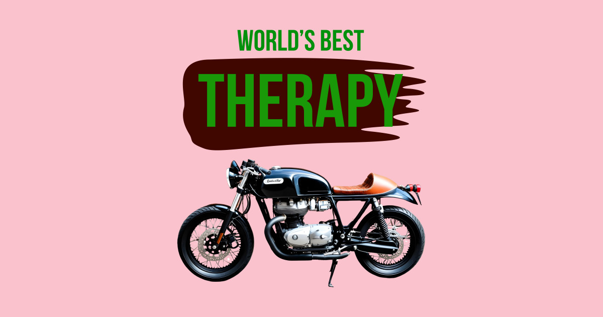 World's best therapy - Classic Motorcycles - T-Shirt | TeePublic