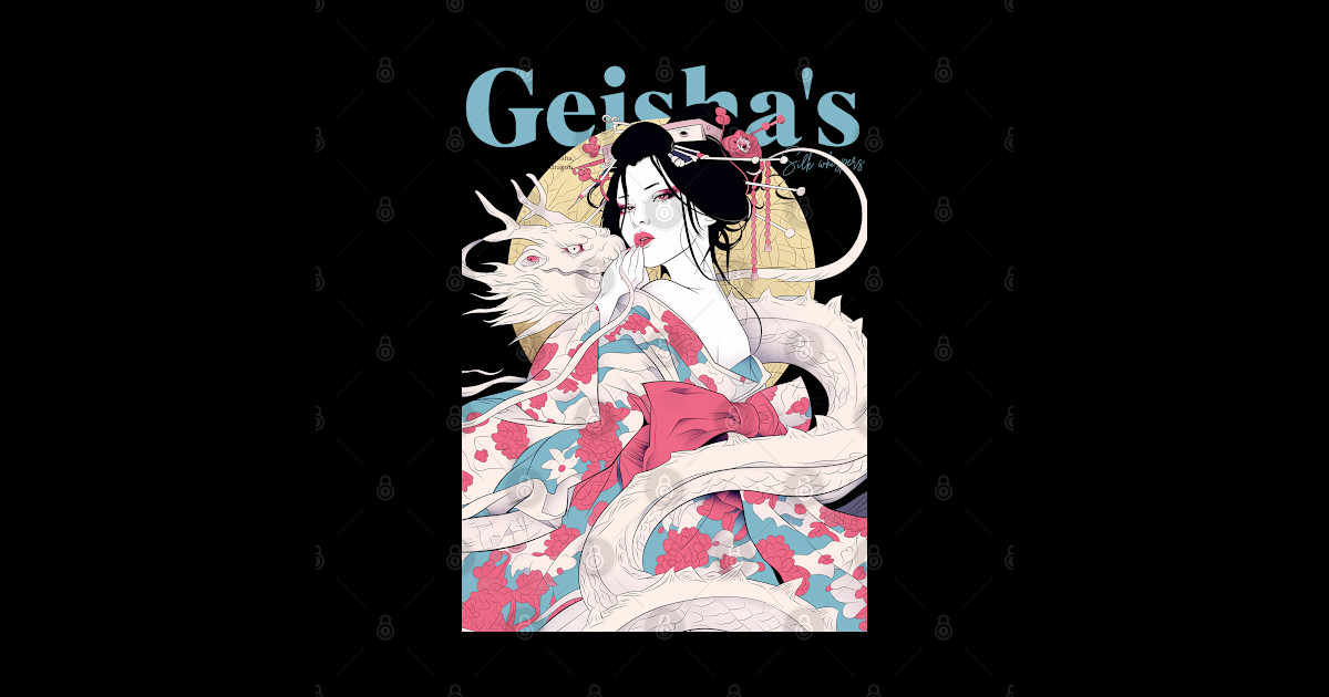 Geisha and Dragon 7008 - Dragon Geisha Japanese Anime Japan Kimo ...