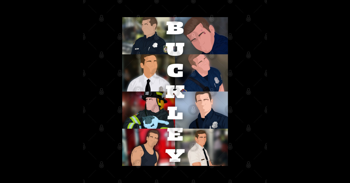 Evan 'Buck' Buckley | 911 - Evan Buck Buckley - Sticker | TeePublic