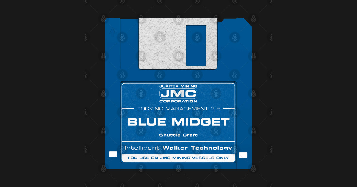 Red Dwarf Blue Midget Floppy Disk - Red Dwarf - T-Shirt | TeePublic