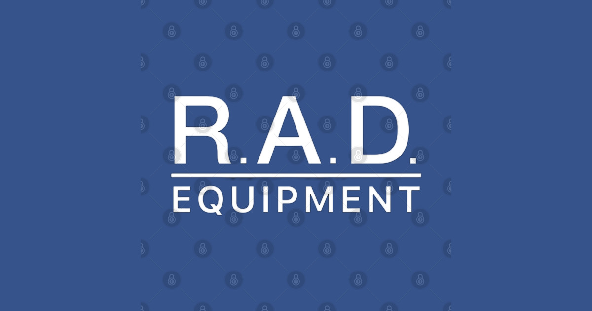 RAD Equipment (White) - Rad - T-Shirt | TeePublic