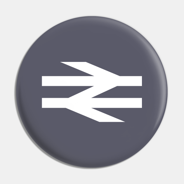 Rail Symbol Logo - Rail Logo - Pin | TeePublic