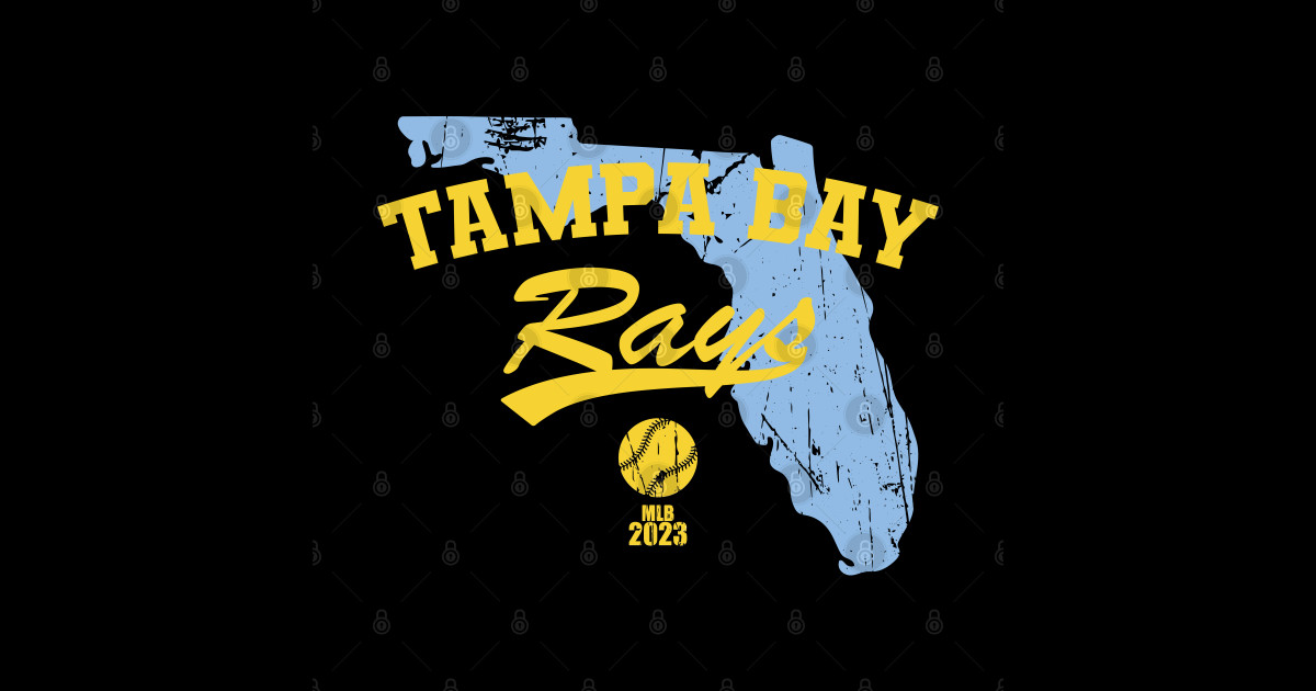 Tampa Bay, Florida - Devil Rays - 2023 - Tampa Bay Rays - Sticker ...