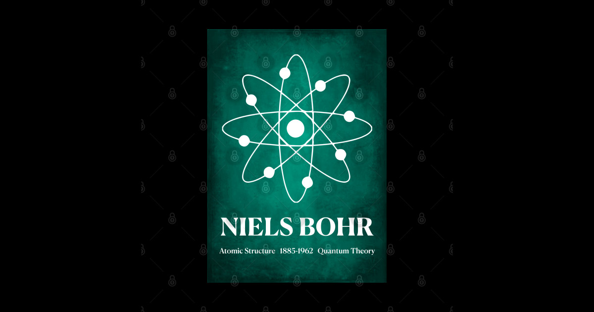 Niels Bohr Atomic Model - Physics - Sticker | TeePublic