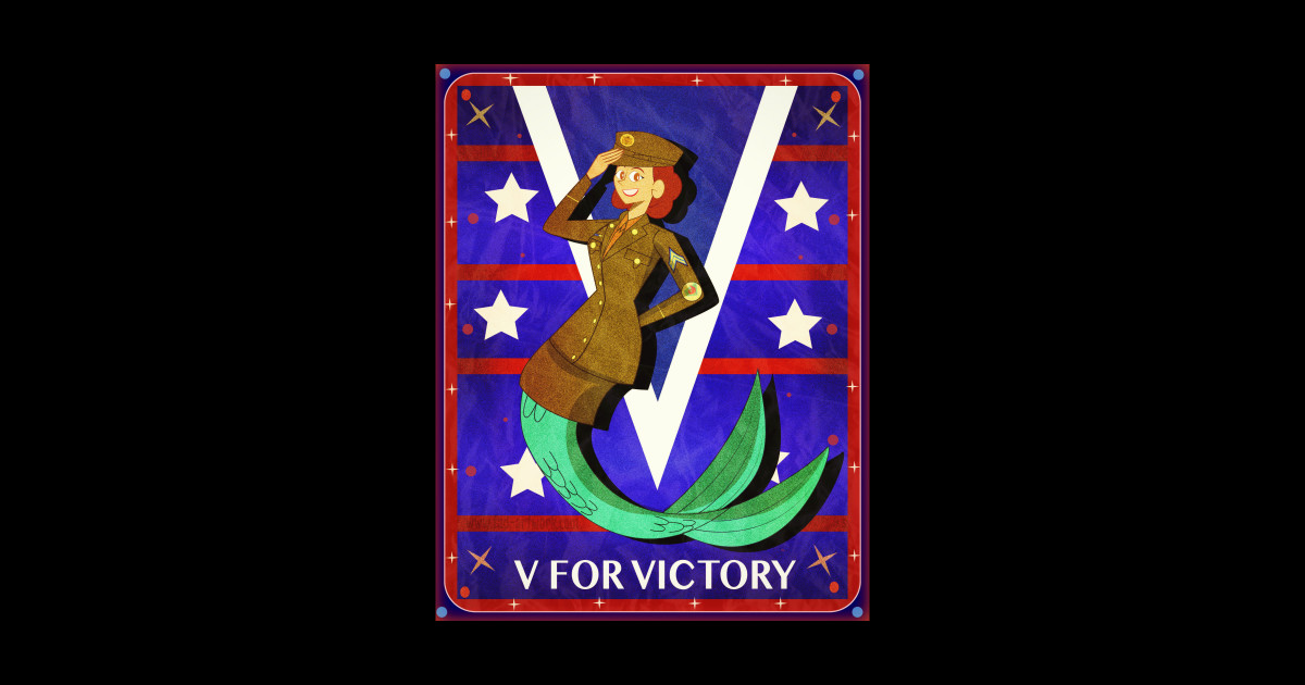 Army Mermaid - Fadartwork - Sticker | TeePublic