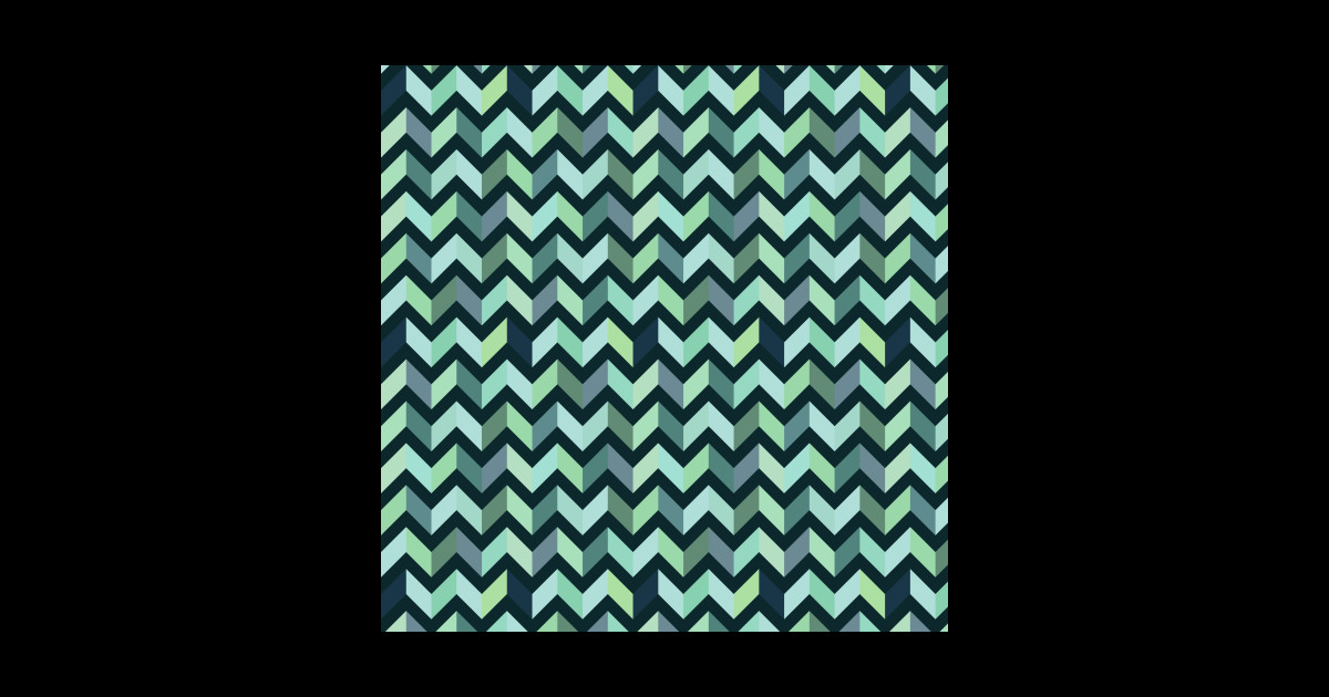 Emerald Green Chevron Pattern - Emerald - Sticker | TeePublic