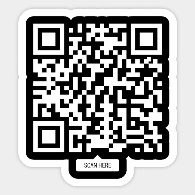 Funny QR code - Qr Code - Sticker | TeePublic