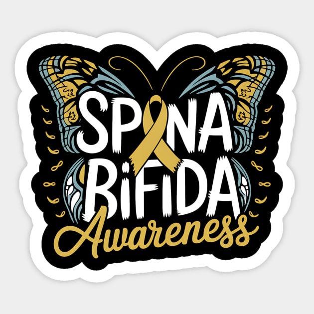 Spina Bifida Butterfly Yellow Ribbon Spina Bifida Awareness - Spina ...