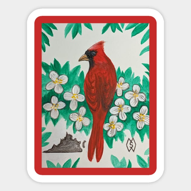 Virginia state bird and flower, the cardinal and dogwood - Virginia ...
