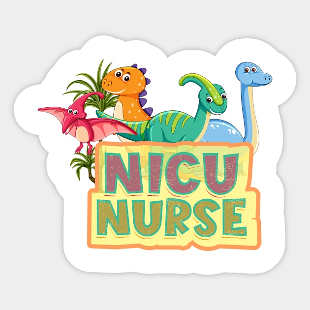 NICU Nurse Dinosaur Neonatal Intensive Care Unit Funny Nurse - Nicu ...