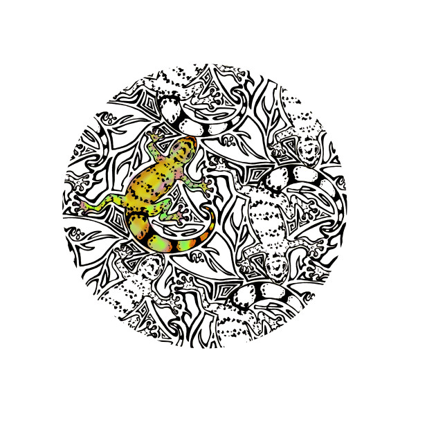 Lizard Tessellation Yellow - Art - T-Shirt | TeePublic