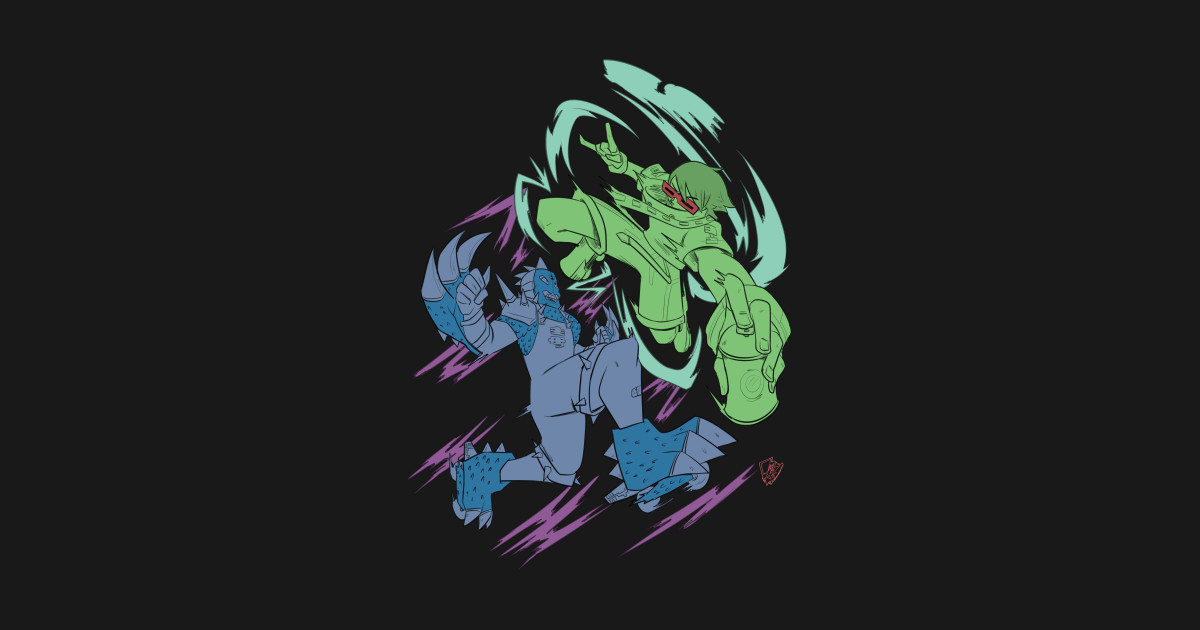 Yoyo vs Poison Jam - Jet Set Radio Future - T-Shirt | TeePublic