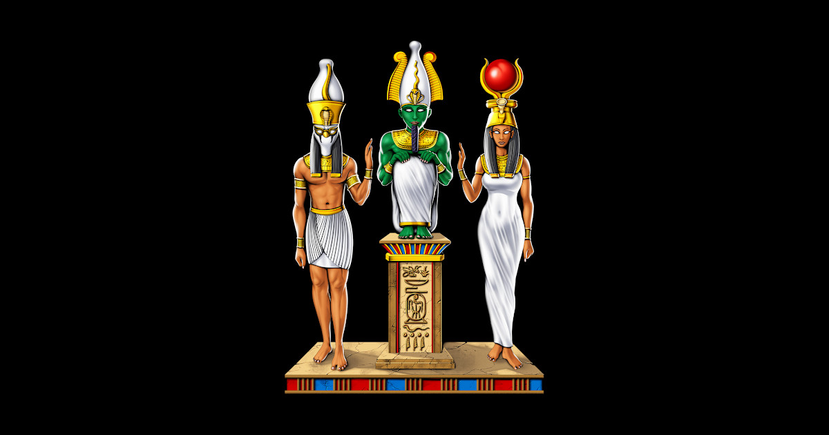 Ancient Egyptian Holy Trinity - Egyptian Holy Trinity - Sticker | TeePublic