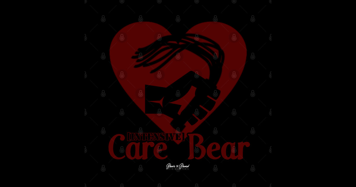 Intensive Care Bear Design Prototype - Blackglovebdsm - Sticker | TeePublic