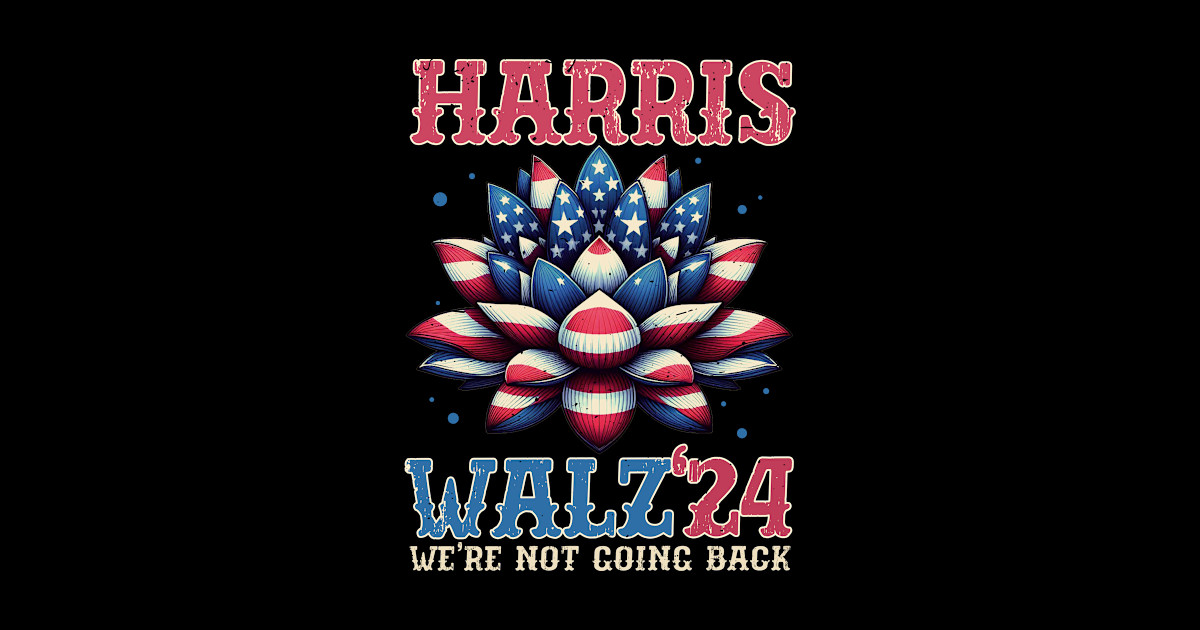 HARRIS WALZ 24 LOTUS - Harris Walz - Sticker | TeePublic