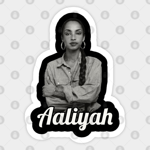Aaliyah / 1979 - Aaliyah - Sticker | TeePublic